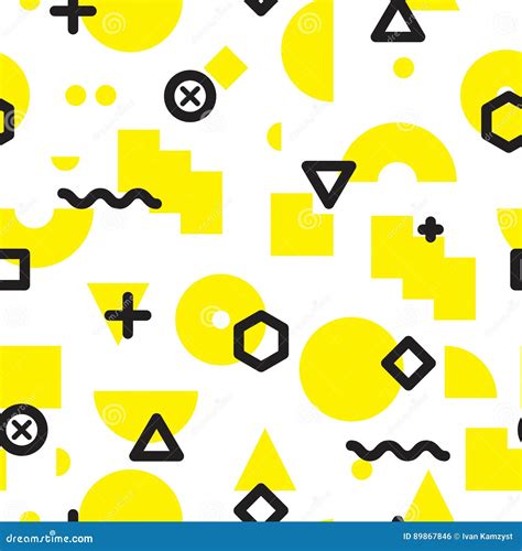 Geometric Seamless Pattern Stock Vector Illustration Of Perforation 89867846