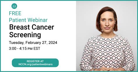 National Comprehensive Cancer Network® Nccn® On Linkedin The Nccn Patient Webinar For Breast