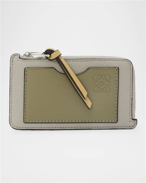 Loewe Coin Card Holder In Soft Grained Leather Neiman Marcus