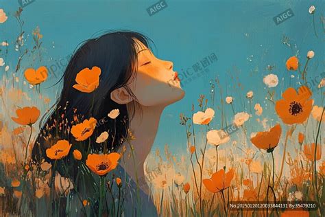 Ai创作图雏菊少女插画 少女与花插画 意境人物插画 花季少女插画 治愈插画设计 女孩插画封面插画 唯美意境少女插画 治愈系插画插图 春之风影治愈系小插画 梦幻女孩插画 高清女孩插画 浪漫少女