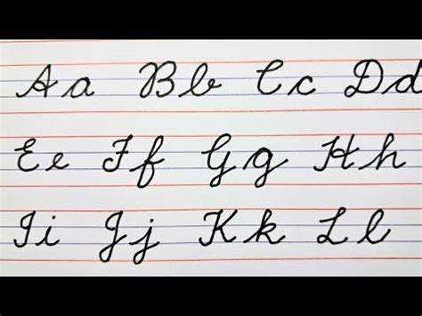 Cursive Writing Capital And Small Letters A To Z A To Z A To Z Writing English Writing Abc