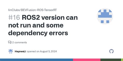 Ros2 Version Can Not Run And Some Dependency Errors · Issue 16 · Linclubsbevfusion Ros