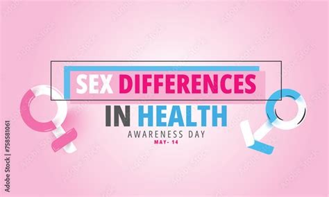Sex Differences In Health Awareness Day Background Banner Card Poster Template Vector