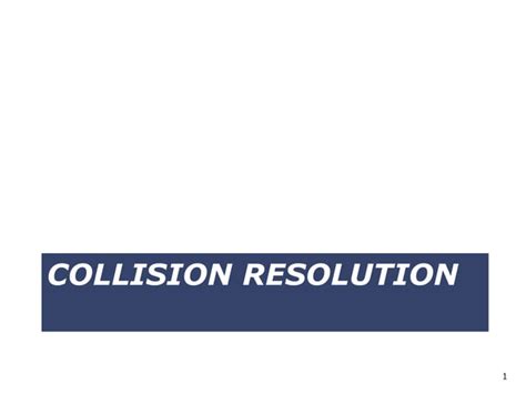 Collision In Hashing Pptx