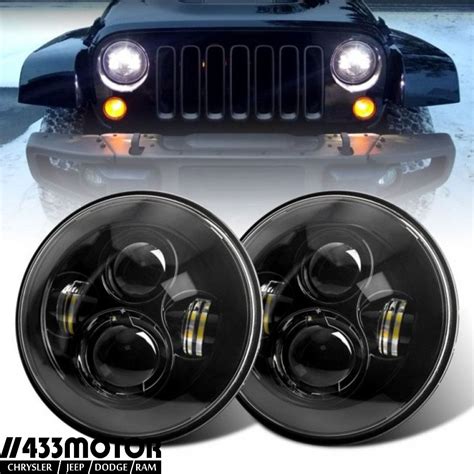 Jual Headlamp Led Diameter 7inch Power 50 Watt Tanpa Drl Jeep Wrangler