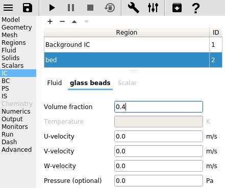 Two Dimensional Fluidized Bed Two Fluid Model TFM MFiX Documentation