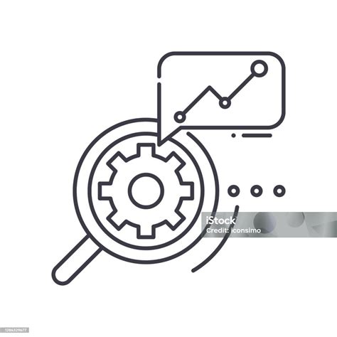 컴퓨터 진단 아이콘 선형 격리 된 그림 얇은 줄 벡터 웹 디자인 기호 흰색 배경에 편집 가능한 스트로크와 개요 개념 기호 개성 개념에 대한 스톡 벡터 아트 및 기타 이미지
