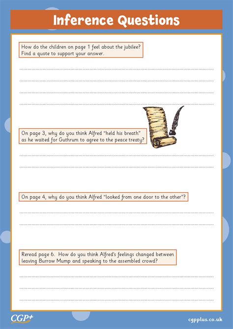 Alfred The Great — Inference Questions Years 5 6 Cgp Plus