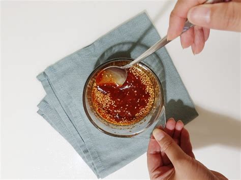 비빔밥 양념장 비비기 좋은 나물비빔밥 고추장양념 만들기