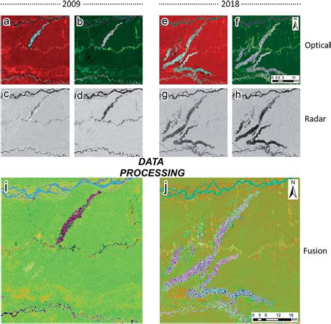 Panel A And B Show The Combinations Nir Red And Green And Swir2 Download Scientific