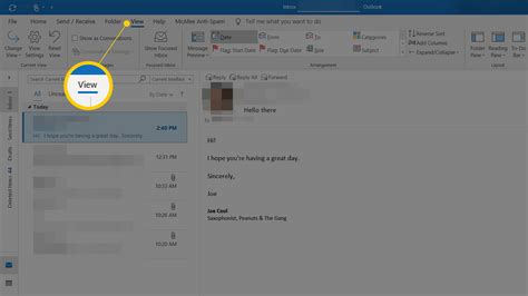 View Mail Grouped By Conversation Thread In Outlook