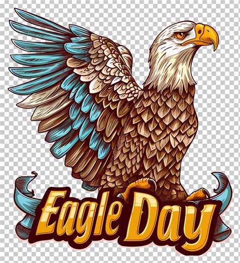 American Eagle Day Eagle Day Illustration With Banner Png Clipart
