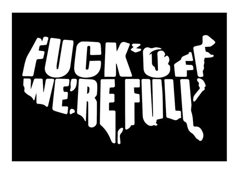 Fuck Off We Re Full Usa Svg Instant Download Etsy