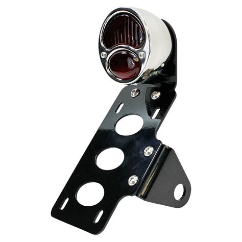 Tc Bros Side Mount Incandescent Tail Light And License Plate Bracket
