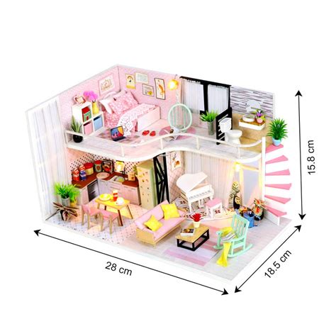 Shop Diy Dollhouse Kit Miniatures Diy Craft K At Artsy Sister