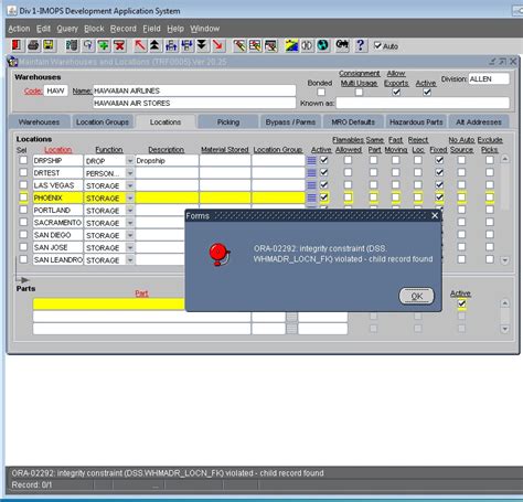Solved ORACLE ERROR IN FORMS Frm Experts Exchange