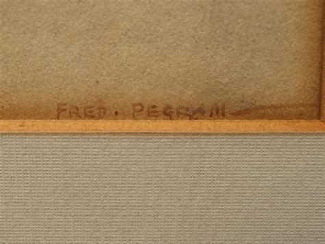 Lot Frederick Pegram British 1870 1937 Pen And Ink Wash Measures