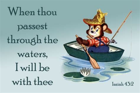 Free Printable Christian Message Cards When Thou Passest Through The
