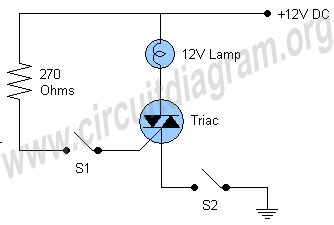 Triac OR SCR Tester Circuit Circuit Diagram