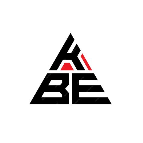 Premium Vector Kbe Triangle Letter Logo Design With Triangle Shape Kbe Triangle Logo Design