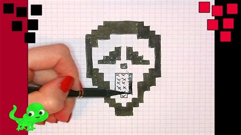 হস্তনির্মিত পিক্সেল আর্ট। বর্গাকার কাগজে অঙ্কন। Youtube