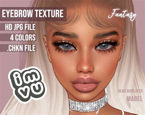 Imvu Brows Fantasy Texture Opacity Map Files Chkn Project Digital