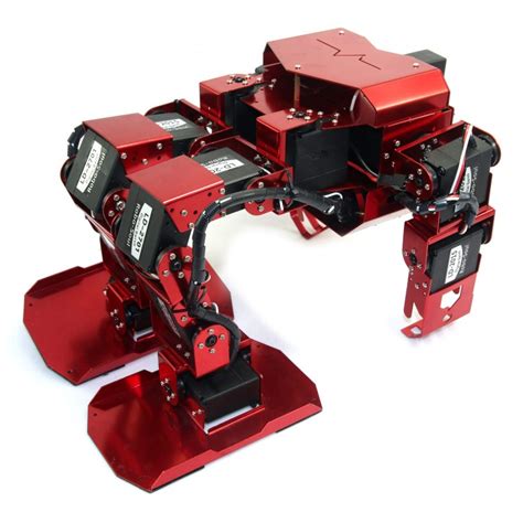 Red 17dof Robo Soul H30 Biped Robotics Humanoid Robot Aluminum Frame