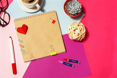 Premium Photo Notebook Open Page Design On Table