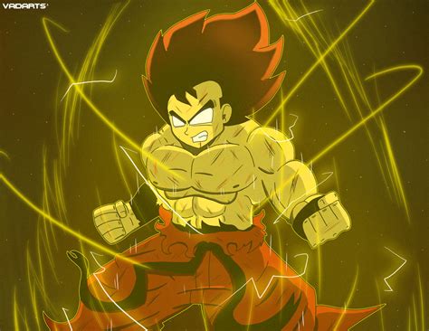 False Ssj Goku By Vadarts On Deviantart