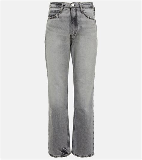 Le High N Tight High Rise Jeans In Grey Frame Mytheresa