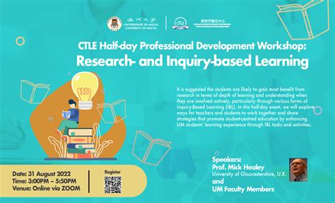 Ctle Half Day Professional Development Event Research And Inquiry Based Learning Centre For