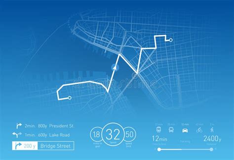 Custom Navigation System Vector Illustration Stock Vector Illustration Of Design Mobile
