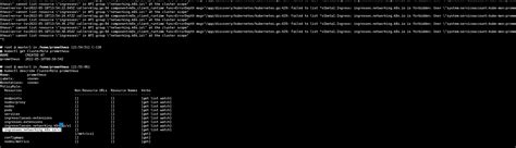 Failed To List V1beta1ingress The Server Could Not Find The