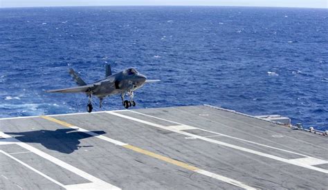 F 35c Lightning Ii Lands On Carrier For Second Phase Of Developmental Test Defencetalk
