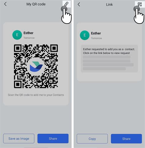 Share Contact Card Qr Code And Link