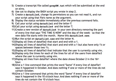 5 create a transcript file called grepów txt which