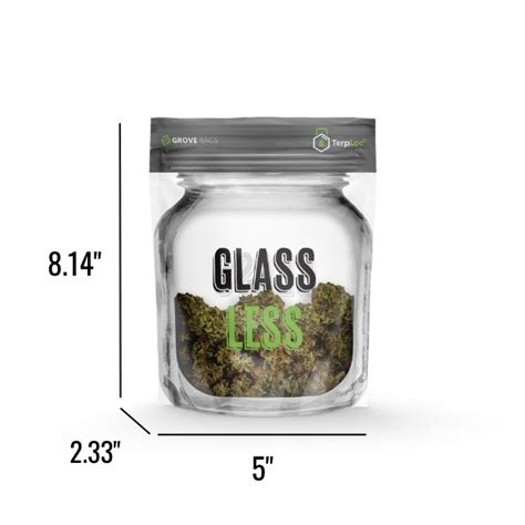 Terploc Half Ounce Glassless 5tz Bag Single Grove Bags Store