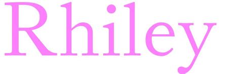 Rhiley Name For Girls Meaning Popularity And Origin