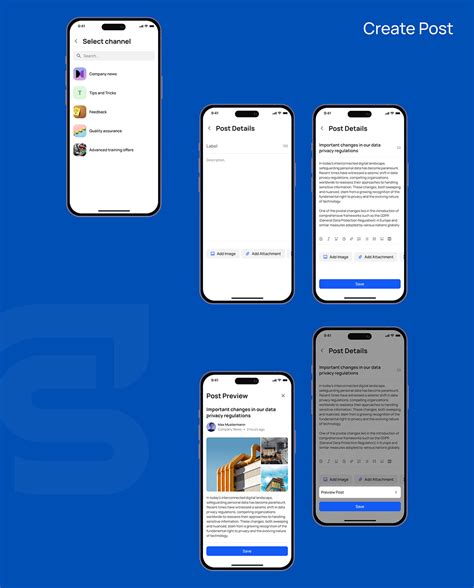 employee oriented social app ui ux design mobile app behance