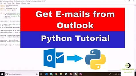 How To Fetch Outlook Data By Python Getting Outlook Application Data