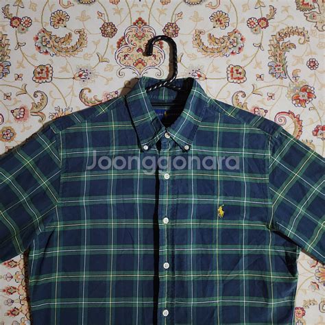 폴로 체크 셔츠 M 셔츠남방 중고나라