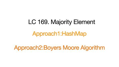 Majority Element Leetcode 169 Youtube Majority Element Leetcode 169 Youtube