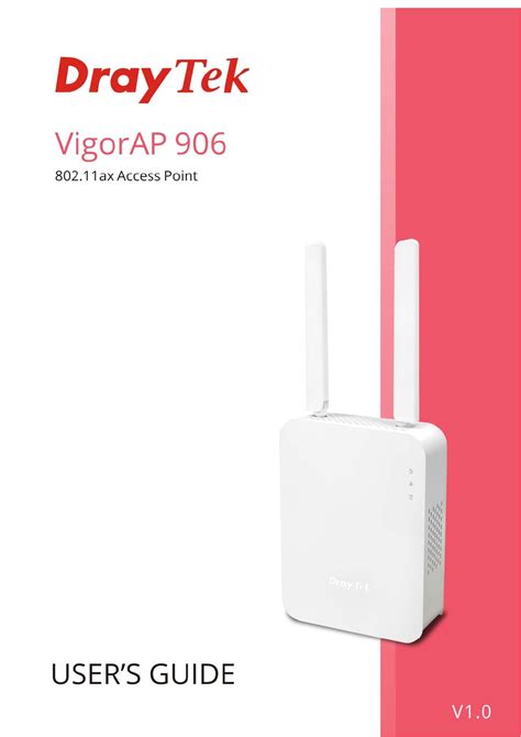 User Manual Draytek Vigorap 906 English 171 Pages