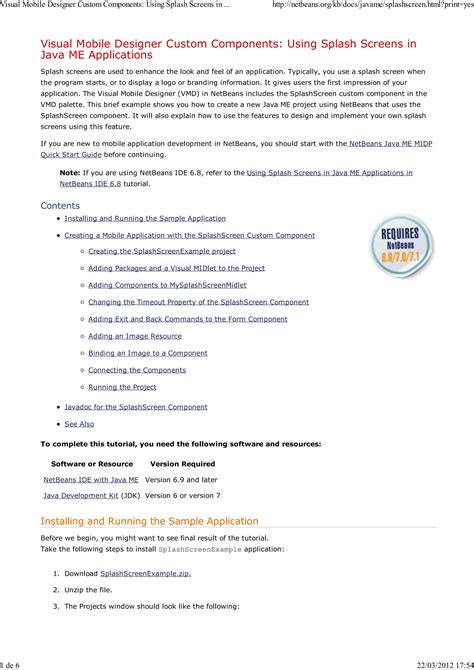 Using Splash Screens In Java Me Applications Pdf