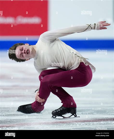 Liam Kapeikis Of The United States Performs His Short Program During