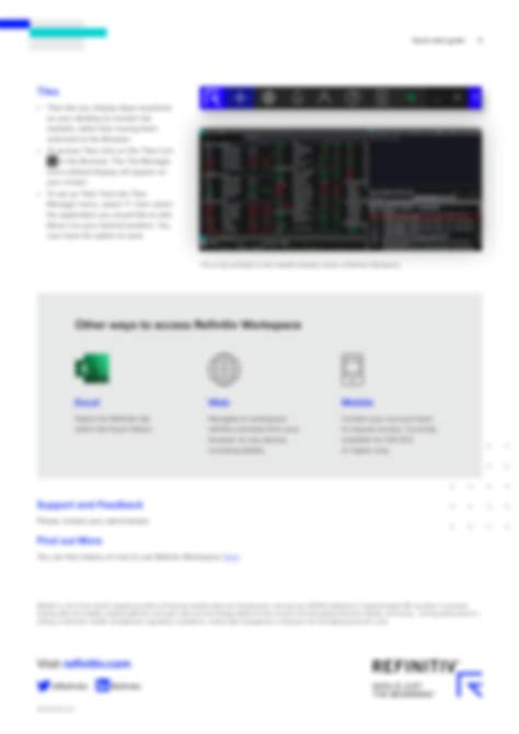 Solution Refinitiv Quickstart Guide Studypool