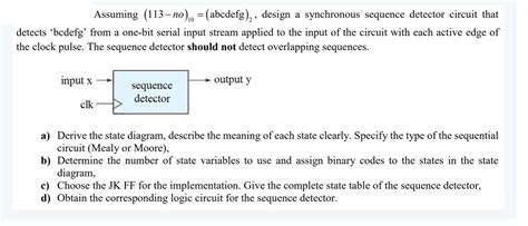 Solved Assuming 113−no10abcdefg2 Design A Synchronous