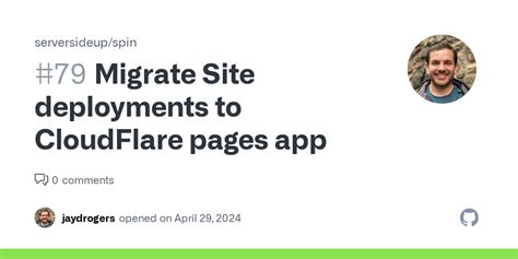 Migrate Site Deployments To Cloudflare Pages App · Issue 79 · Serversideupspin · Github