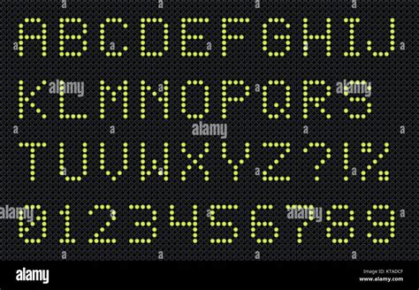 Green Led Dot Matrix Display Stock Vector Image And Art Alamy