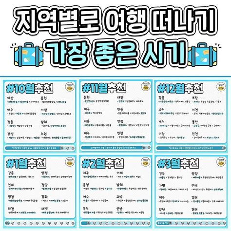 시기별로 여행가기 좋은 국내 지역 완벽 총정리